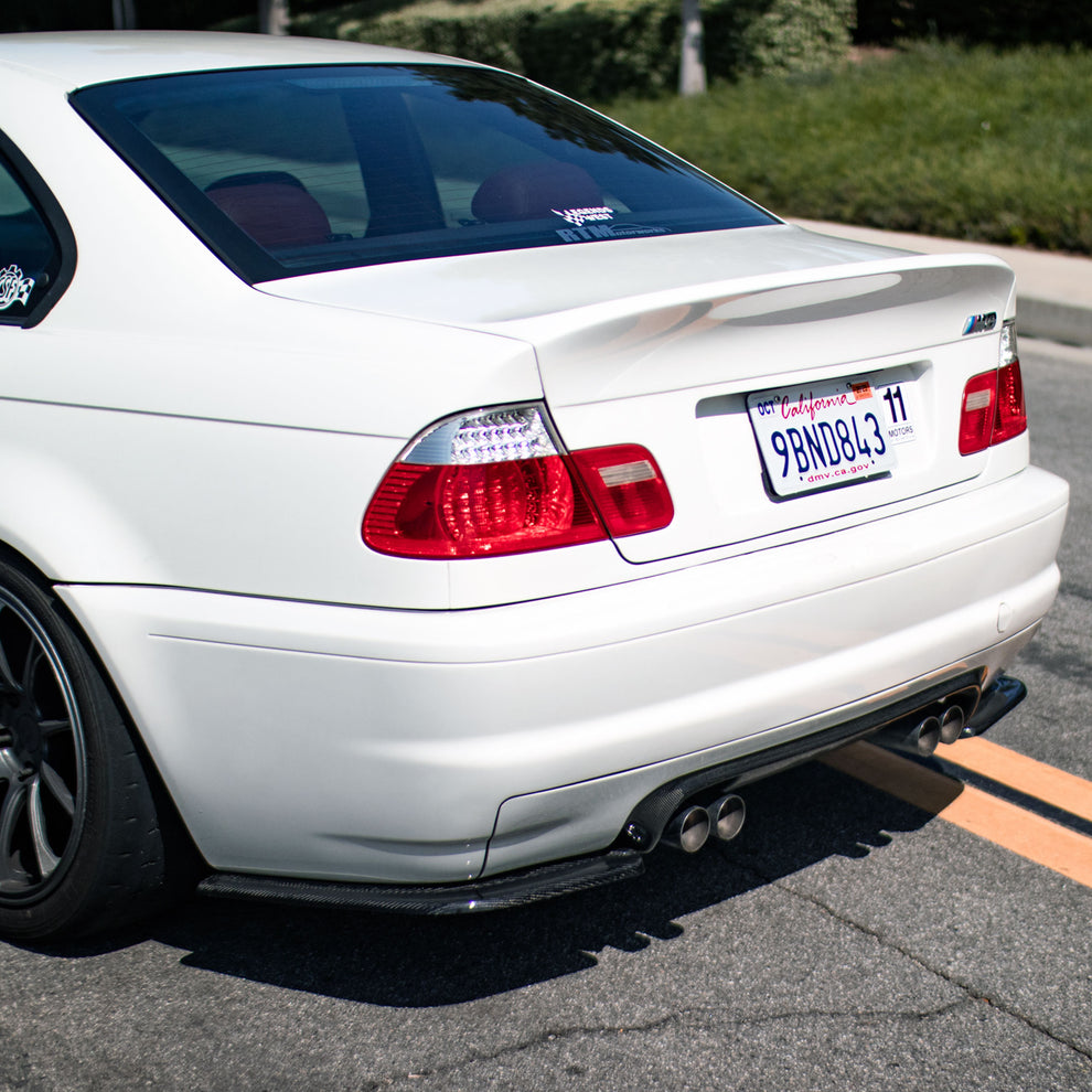 E46 M3 Suvneer Motorsports™ Carbon Fiber Rear Splitters